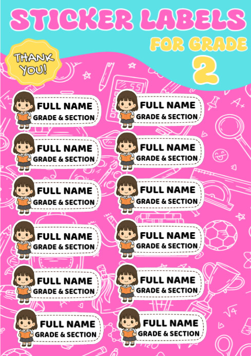 Sticker Labels Templat | PosterMyWall