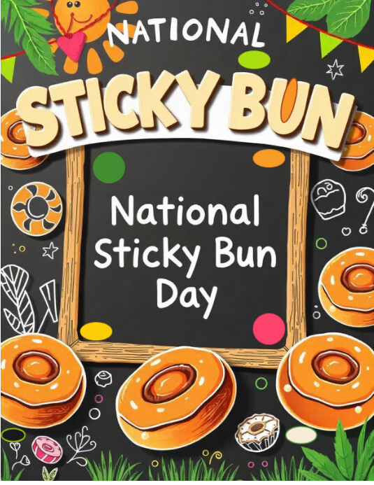 Copy of Sticky Bun Day | PosterMyWall