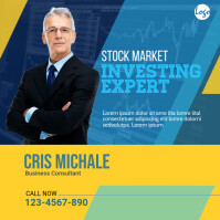 Stock Market Consulting Banner Ad Template | PosterMyWall