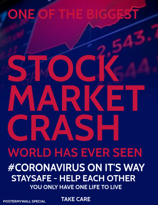 Stock Market Crash Poster Template | PosterMyWall