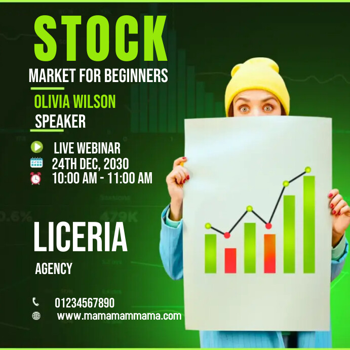 Stock Market Template | PosterMyWall