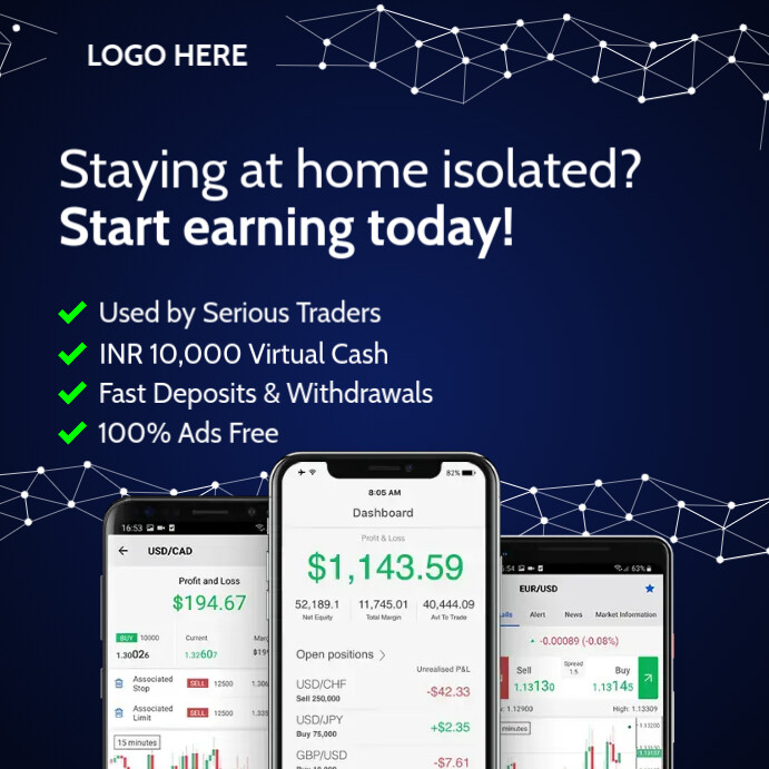 Stock Traders Promo Post Template | PosterMyWall