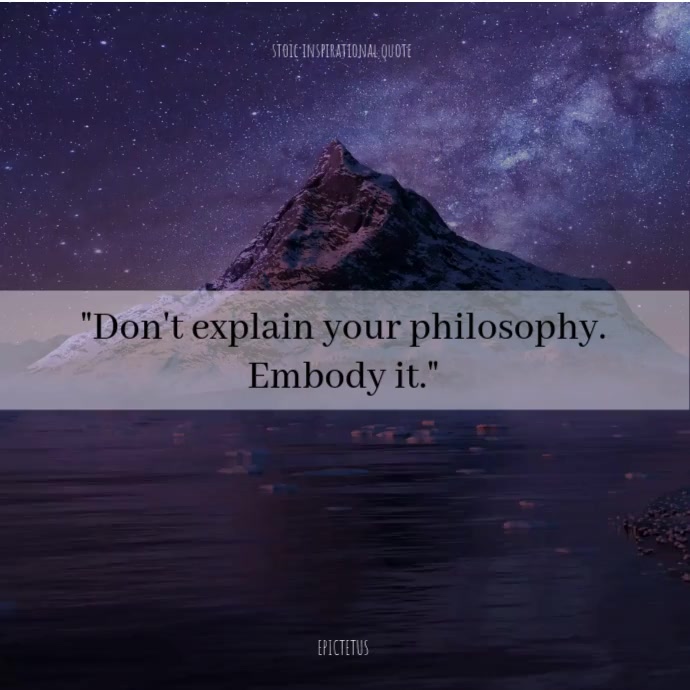 Stoic Inspirational Quotes Template | PosterMyWall