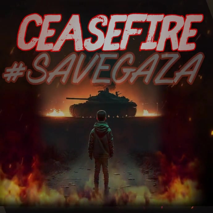 stop bombing gaza Template | PosterMyWall