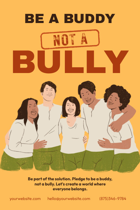 Modèle Stop Bullying Ads | PosterMyWall