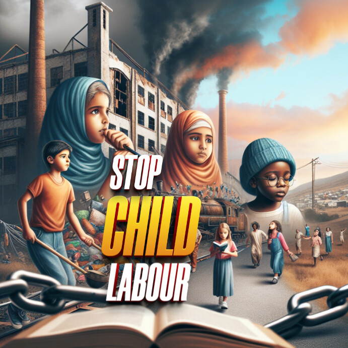 Plantilla de Stop Child Labor Ad Template | PosterMyWall
