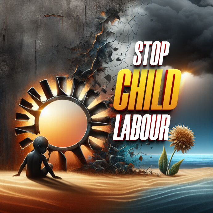 Copy of Stop Child Labor Ad Template | PosterMyWall