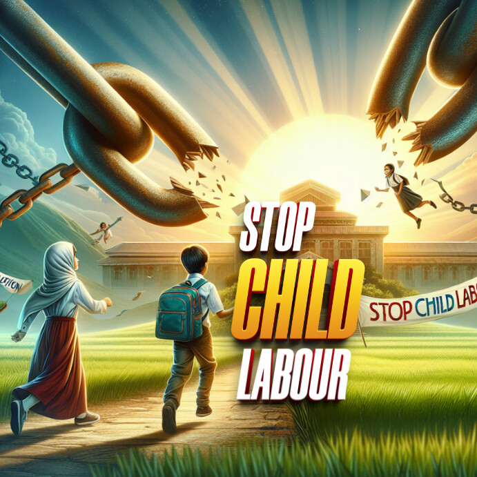 Plantilla de Stop Child Labor Ad Template | PosterMyWall
