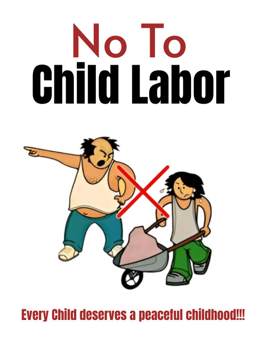 Copy of Stop child labor poster | PosterMyWall