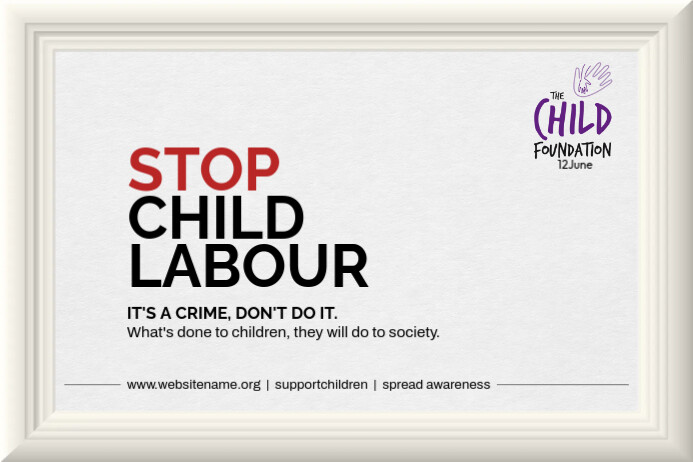 Copy of Stop Child Labour Post Template | PosterMyWall