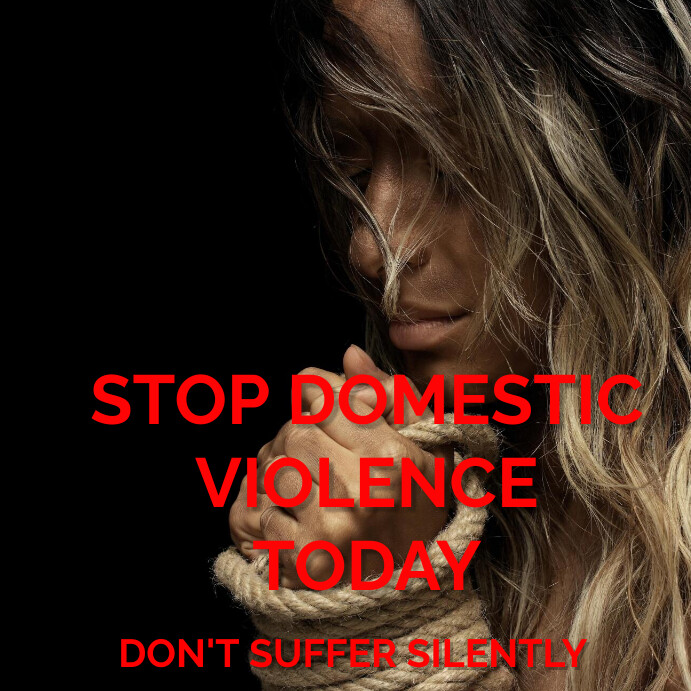 Plantilla de Stop domestic violence template | PosterMyWall