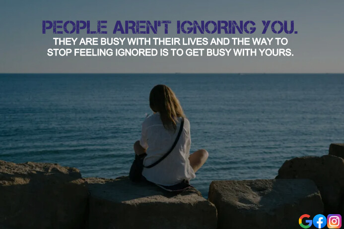 STOP FEELING BUSY QUOTE TEMPLATE | PosterMyWall