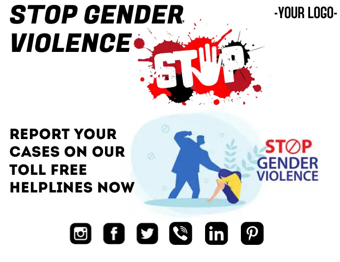 Stop Gender Violence Template | PosterMyWall