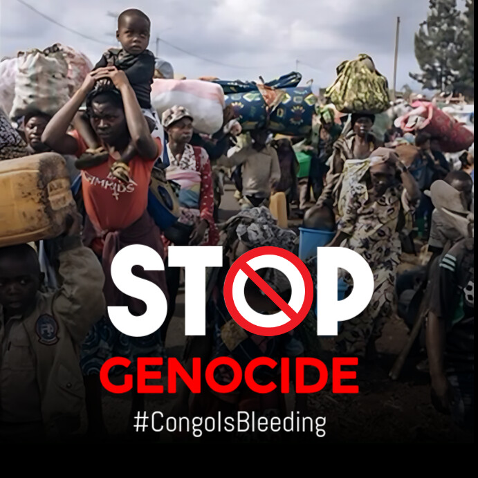 Stop Genocide in DR Congo Template | PosterMyWall