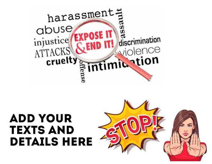 Stop Harassment Template | PosterMyWall