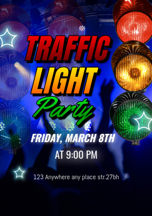stop light party Template | PosterMyWall