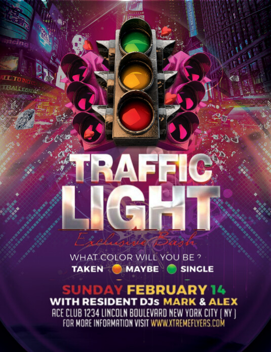 Copy of stop light party flyer | PosterMyWall
