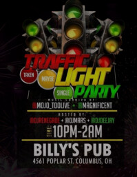 Stop Light Party Flyer Template | PosterMyWall