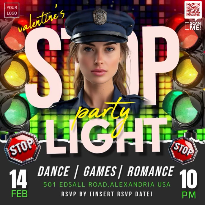 Stop light Party Instagram Post Video Template | PosterMyWall
