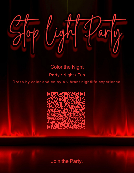 Stop Light Party Night Flyer Template | PosterMyWall