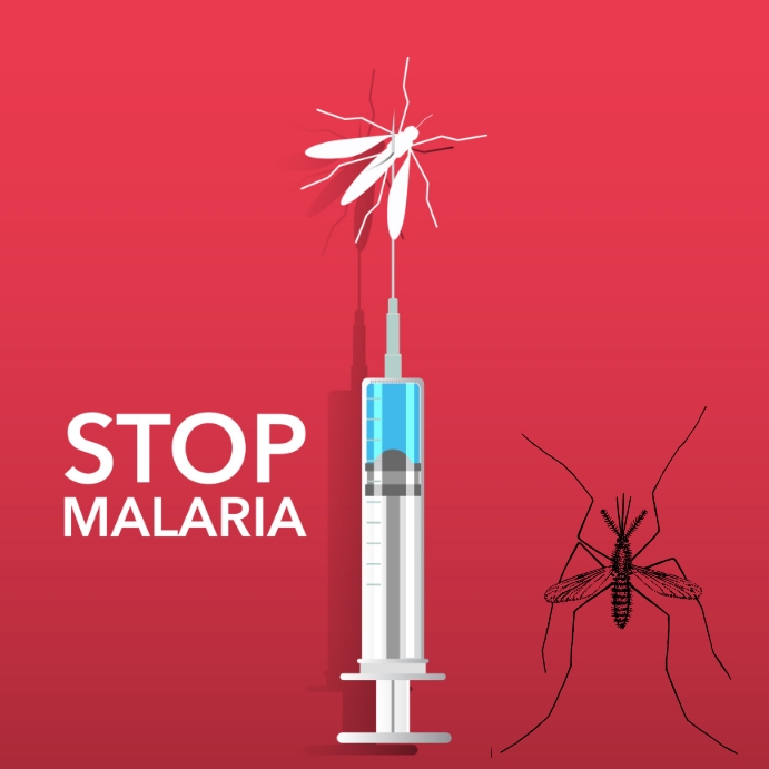 Stop malaria background design template | PosterMyWall