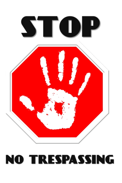 Copy of stop no trespassing | PosterMyWall