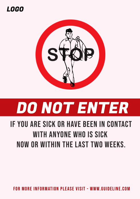 stop poster covid 19 prevention Template | PosterMyWall