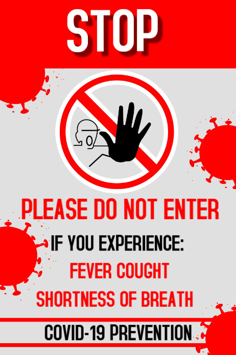 Plantilla de STOP POSTER | PosterMyWall