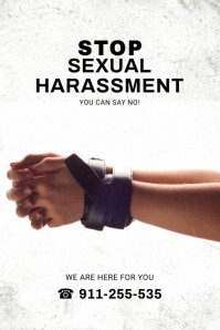 Preventing Sexual Harassment at Work Poster Template | PosterMyWall