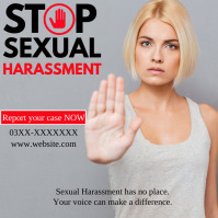 SEXUAL HARASSMENT Template | PosterMyWall