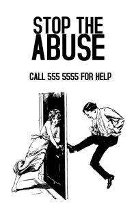Stop the abuse poster template | PosterMyWall