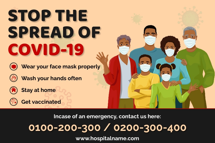 stop the spread Template | PosterMyWall