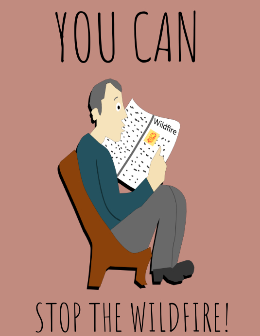 Stop the wildfire Template | PosterMyWall