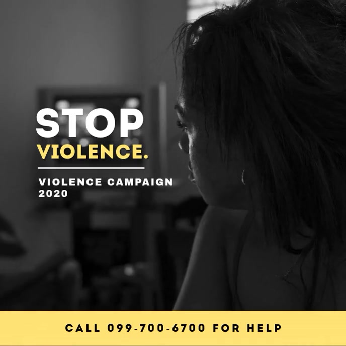 Stop Violence Awareness Campaign Template | PosterMyWall