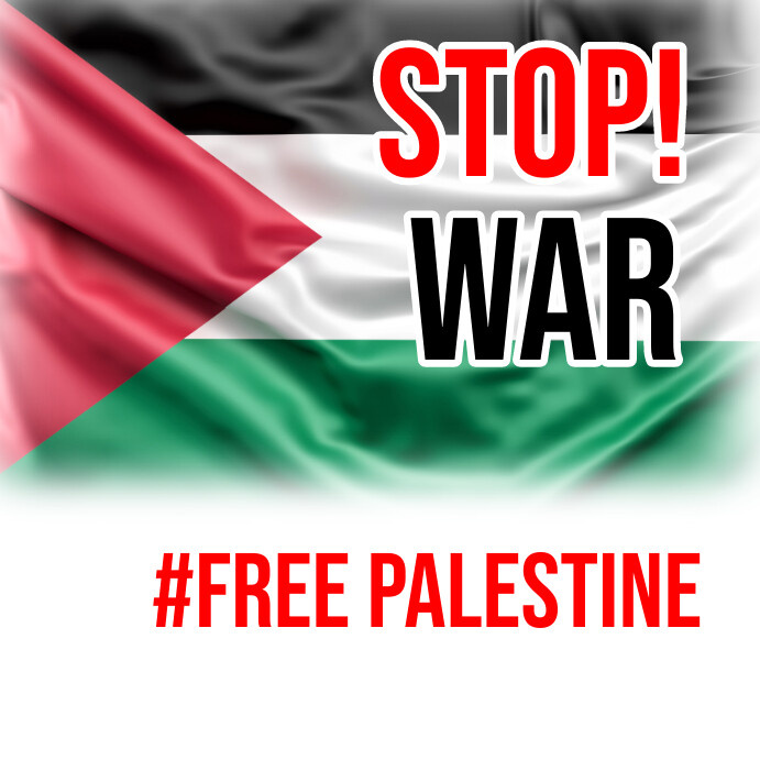 Stop war gaza palestine Template | PosterMyWall