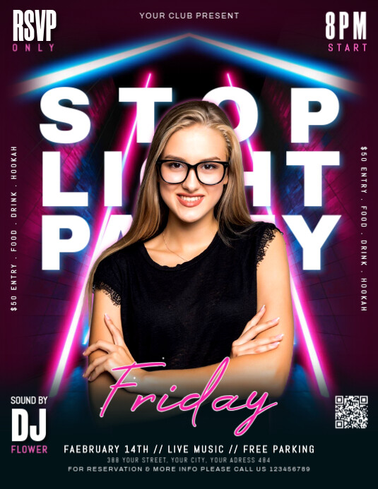 stoplight party Template | PosterMyWall