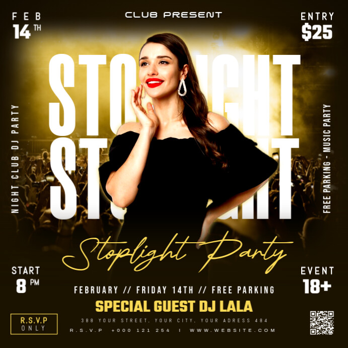 stoplight party Template | PosterMyWall