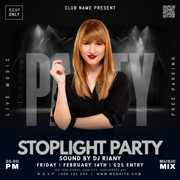stoplight party Template | PosterMyWall