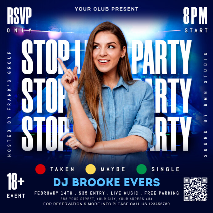 stoplight party Template | PosterMyWall