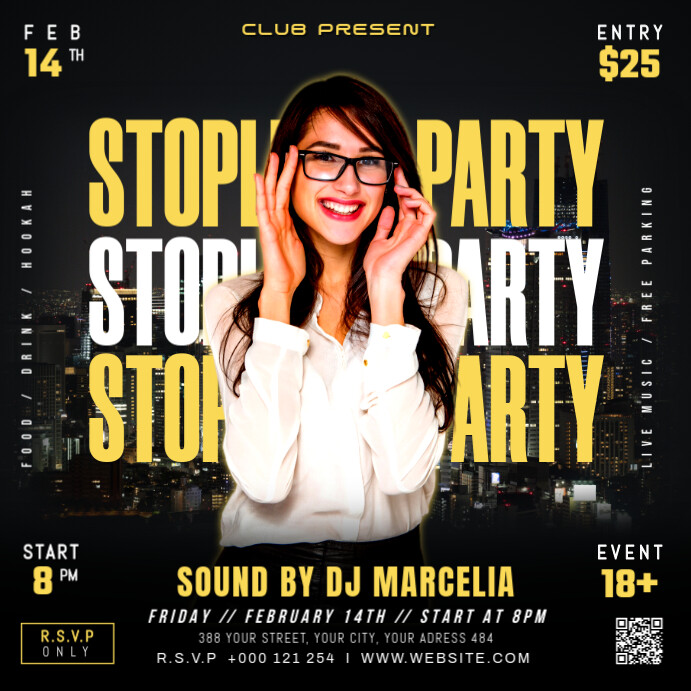 STOPLIGHT PARTY Template | PosterMyWall