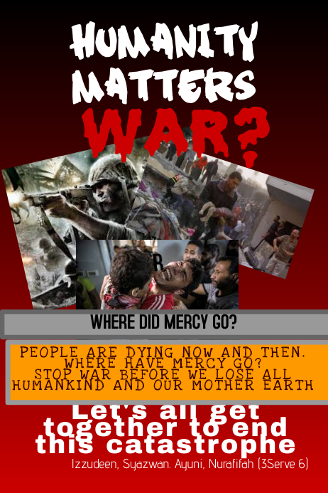 Stopping war Template | PosterMyWall