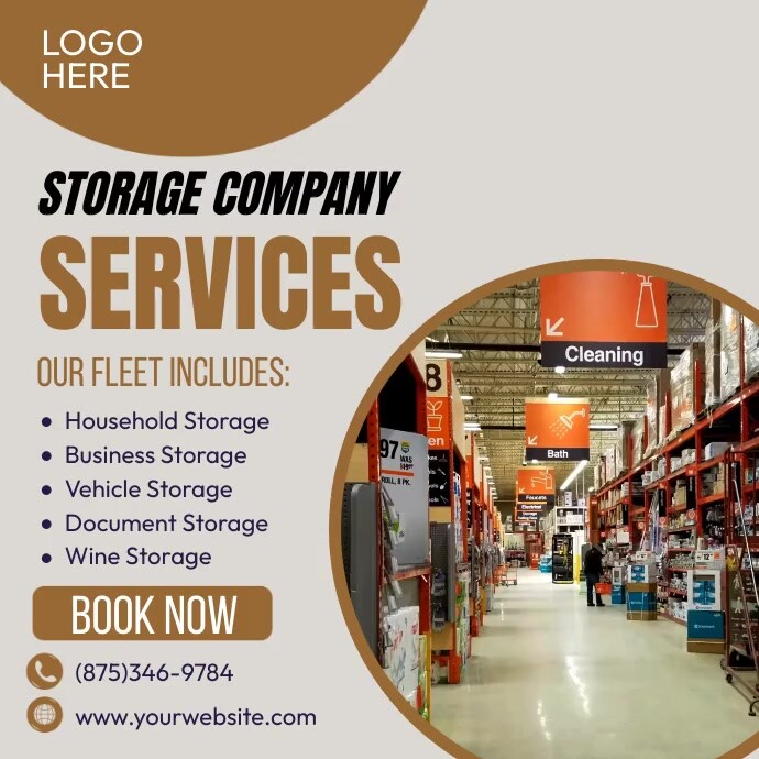 Copy of Storage Company Services | PosterMyWall
