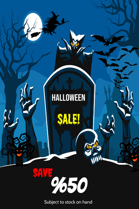 HALLOWEEN STORE SALE Template | PosterMyWall