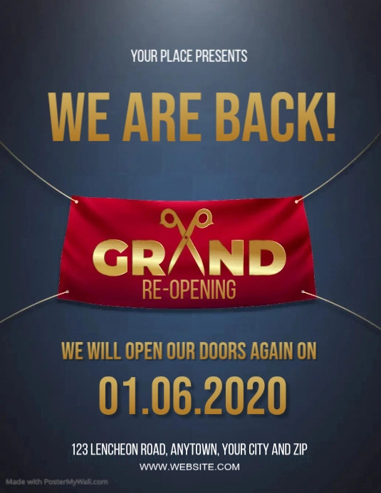 STORE GRAND RE-OPENING EVENT Design Template | PosterMyWall