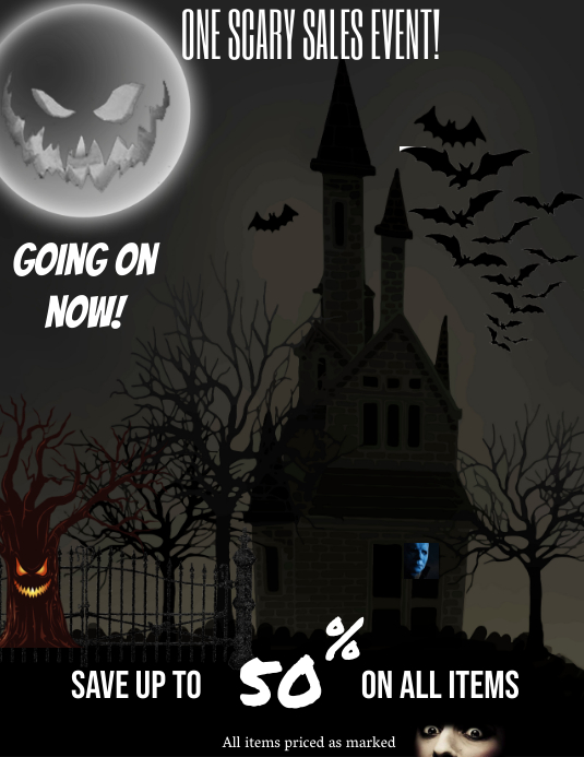 HALLOWEEN STORE SALE Template | PosterMyWall