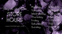 Store Hours of Work Digital Display Template | PosterMyWall