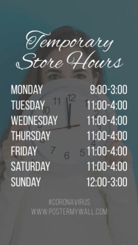 Store Hours of Work Instagram Post Template | PosterMyWall