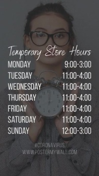 Store Hours of Work Instagram Post Template | PosterMyWall
