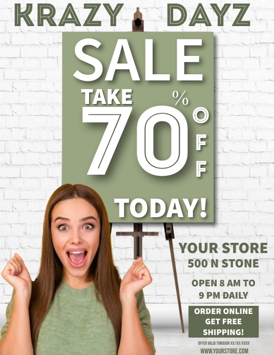 Plantilla de STORE SALE FLYER | PosterMyWall