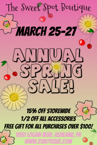 Spring Sale Event Flyer Template | PosterMyWall